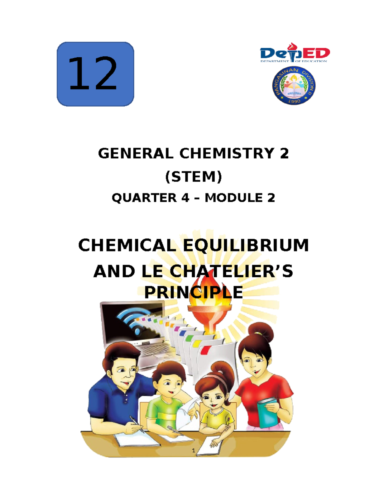 General Chemistry 2 (STEM) Quarter 4 Module 2: Chemical Equilibrium ...