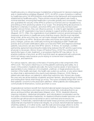 Week 8 Reflection - 1 to make informed decisions on nursing practice ...