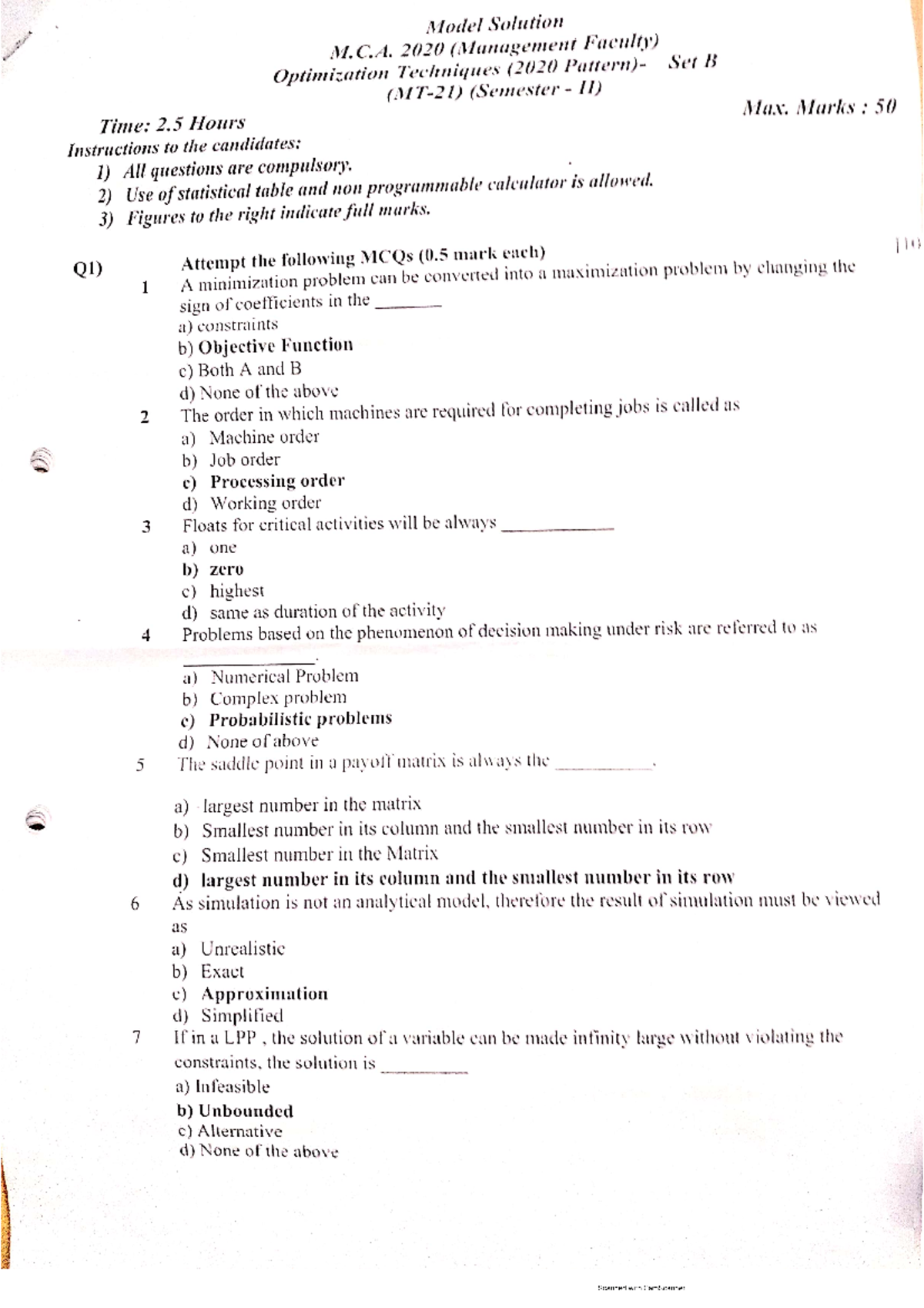 OT SPPU Exam Paper Solutions and Guidelines - Studocu