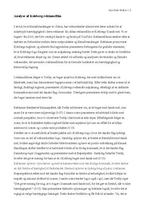 Barnemordet - Analyse - Julie Bæk Møller 1 Barnemordet - Analyse ...