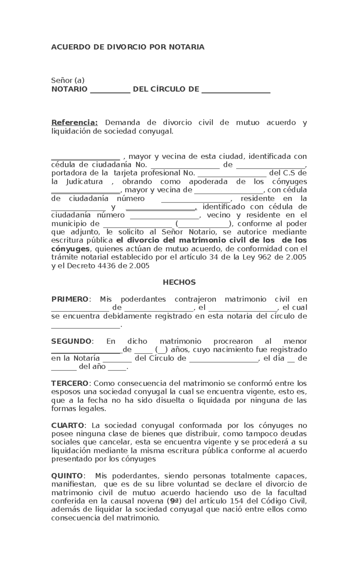 Modelo De Certificado De Divorcio Actas De Divorcio De La República