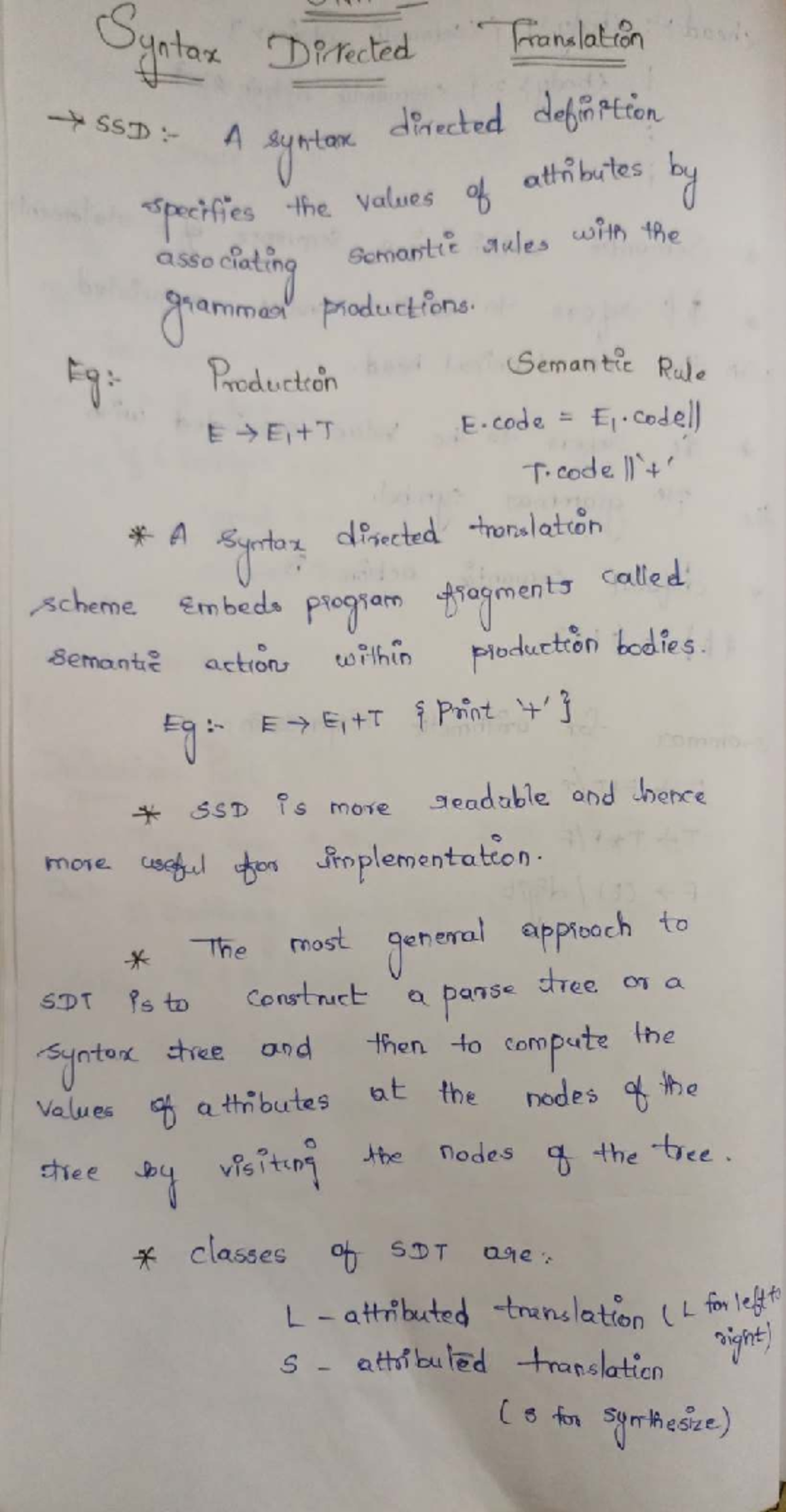CD Unit 3 - Compiler Design Lecture Notes on Syntax and Semantics - Studocu