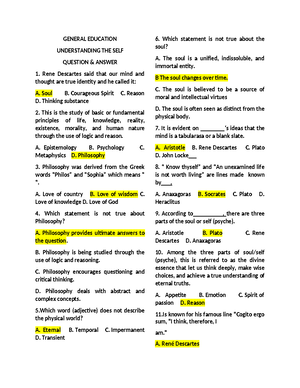 Module 4 - NONE - MODULE 4 Unit 2: UNPACKING THE SELF Lesson 1 ...