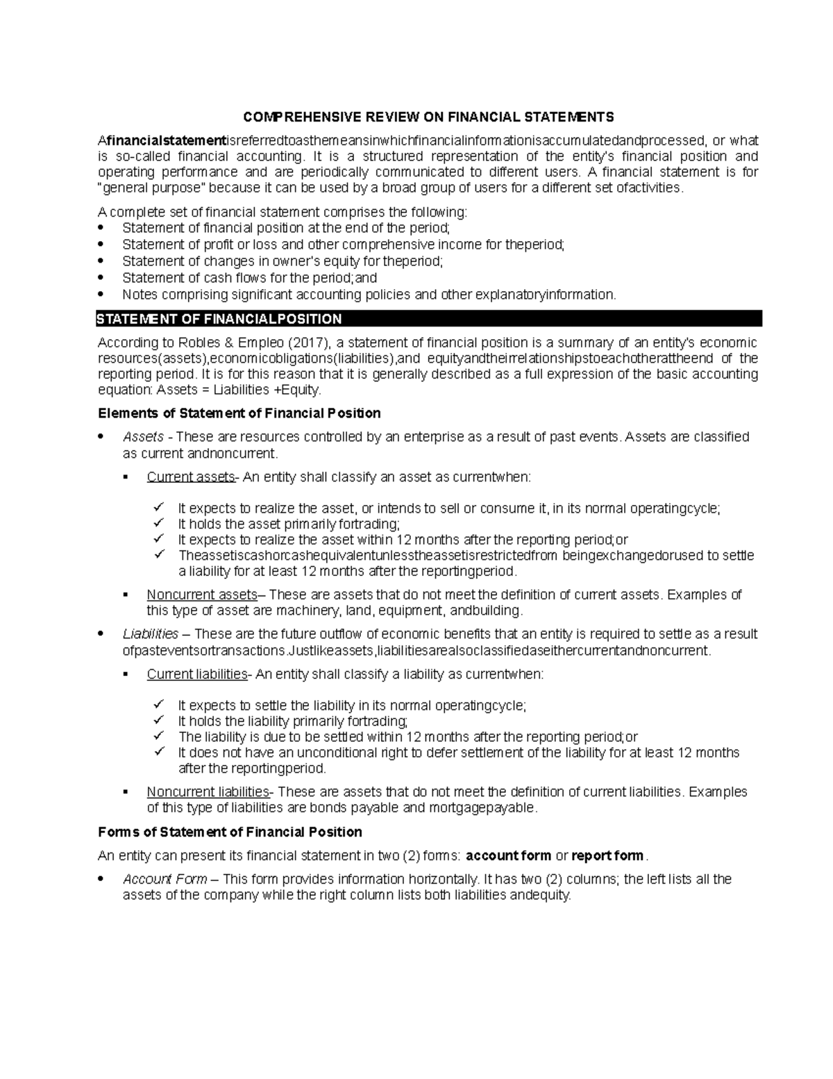 Study Notes 1 IA3 - Reviewer - Intermediate Accounting 3 - Studocu