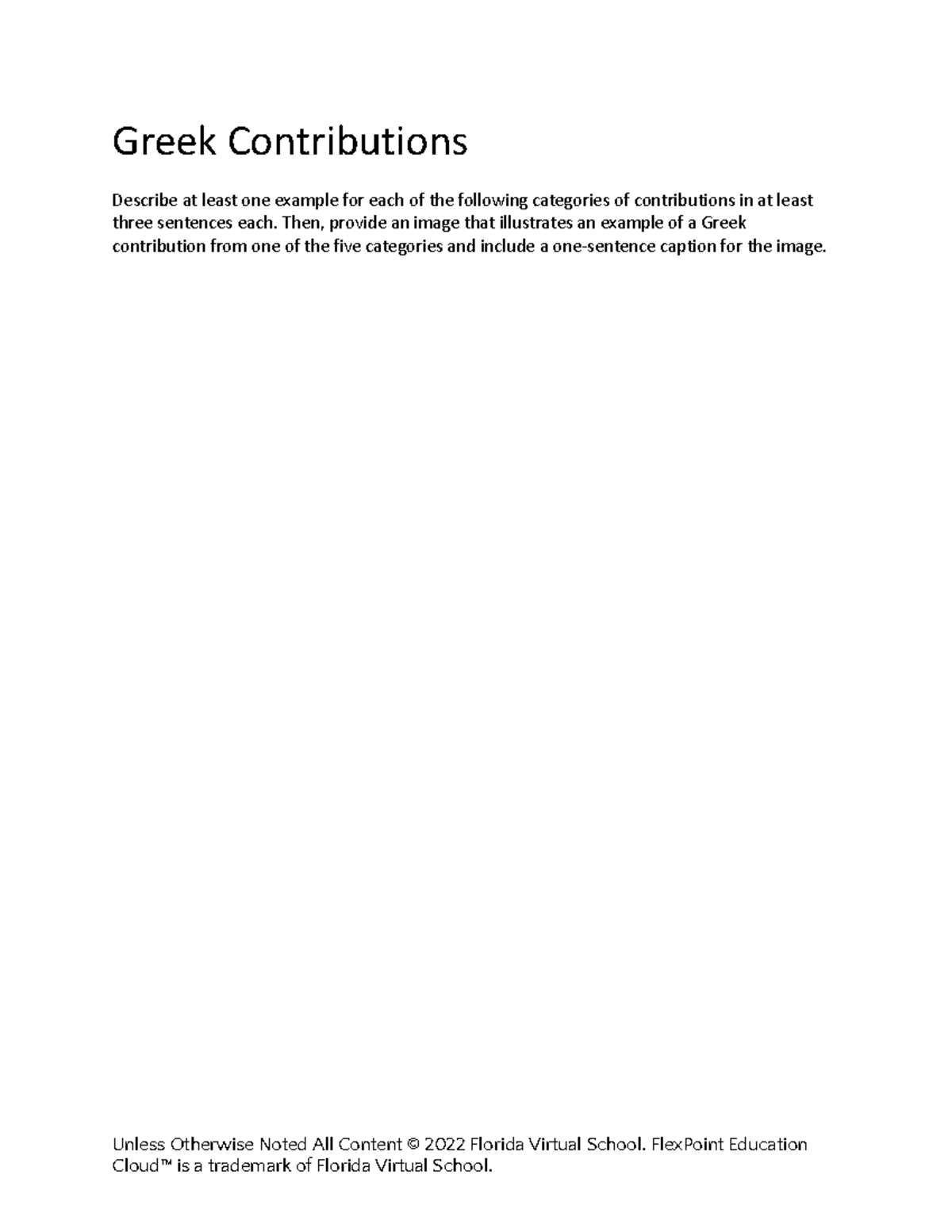 Greek Contributions Assignment - 04 06 MJWH - Studocu