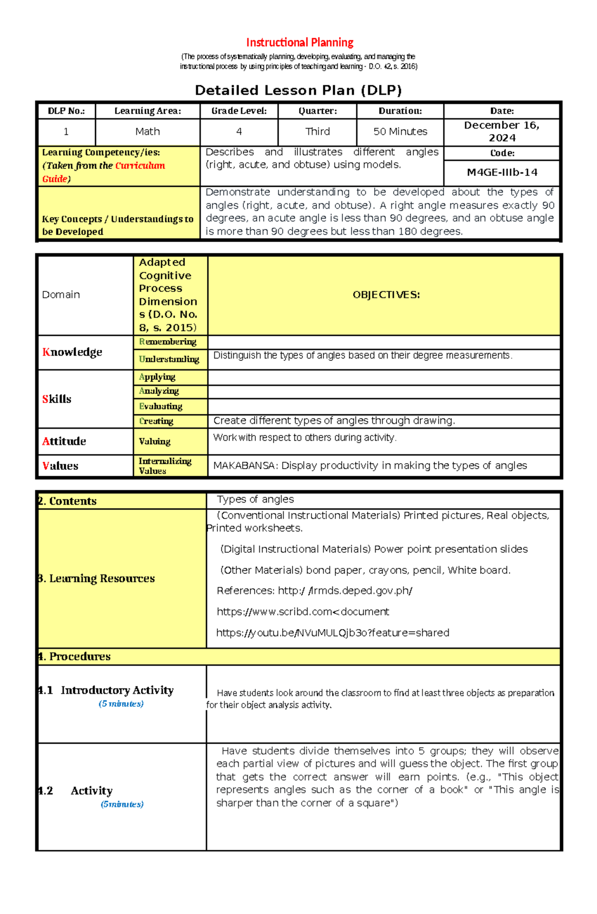 Group 2dlp - Its all about dlp - Instructional Planning (The process of ...