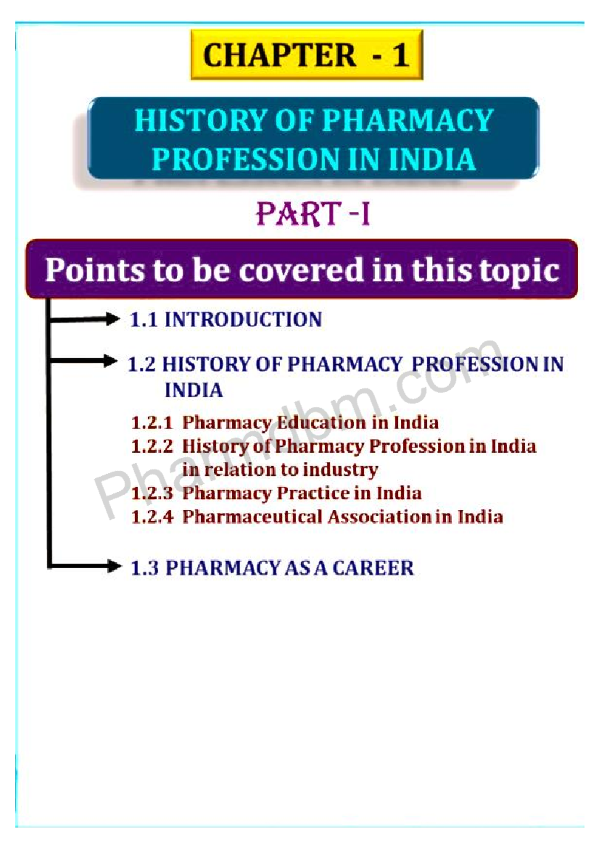 CHAPTER 1: HISTORY OF PHARMACY PROFESSION IN INDIA - PHARM 101 - Studocu