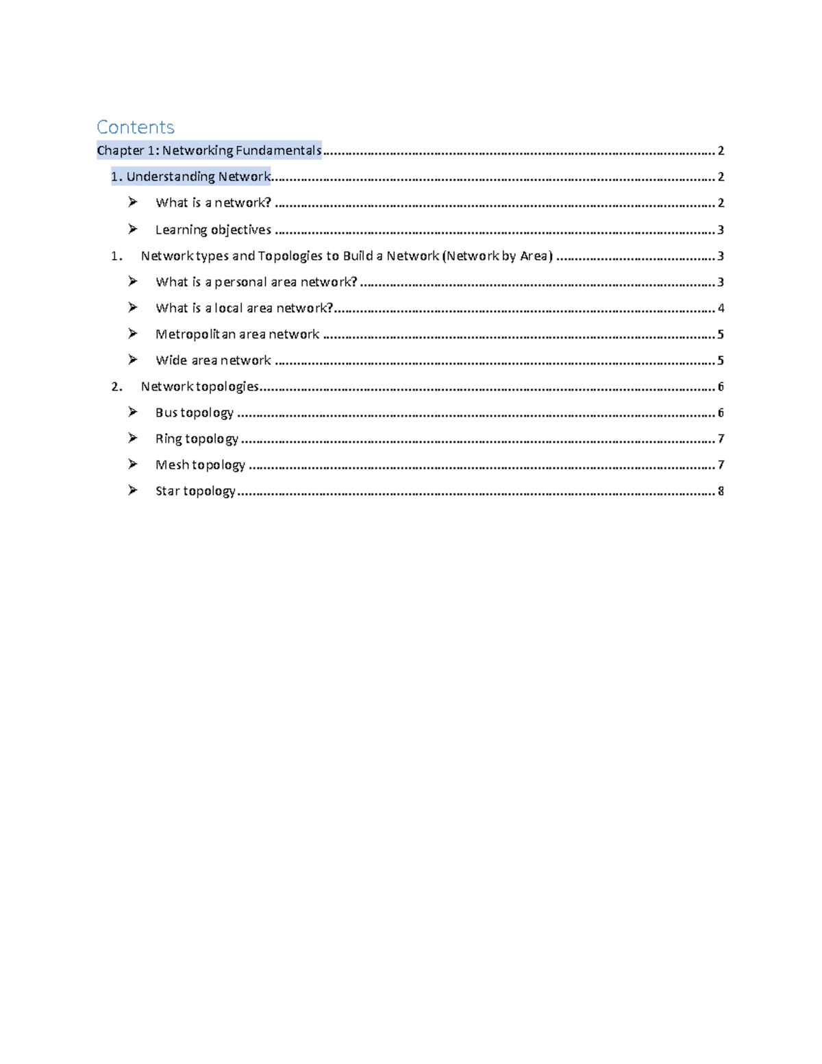 Networking Fundamentals: Understanding Network Types & Topologies - Studocu