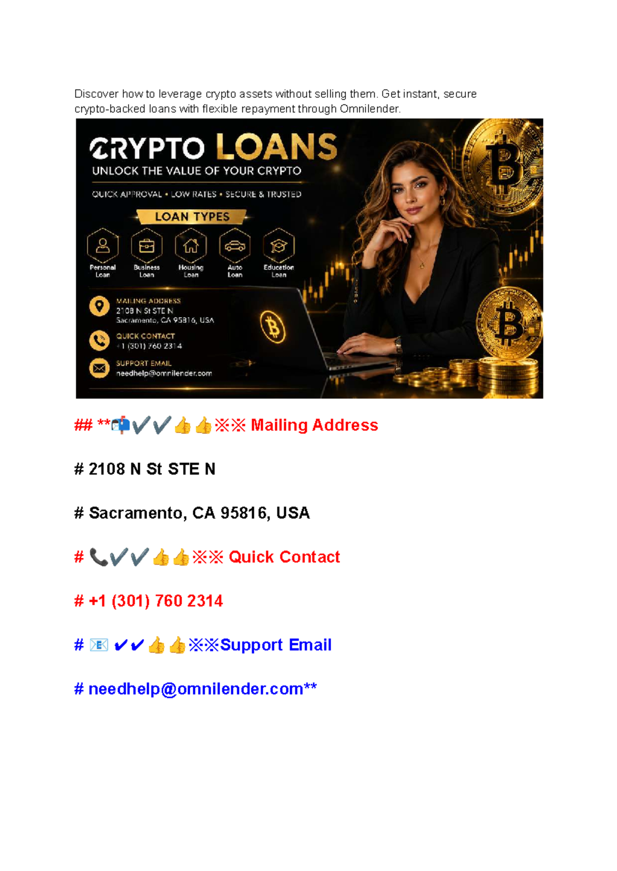 Don't Liquidate Your Digital Assets—Leverage Them with Omnilender ...