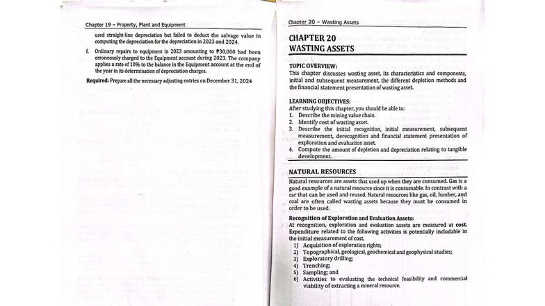 Audcap 1: Wasting Asset (Depletion) - Chapter 20 Overview and ...