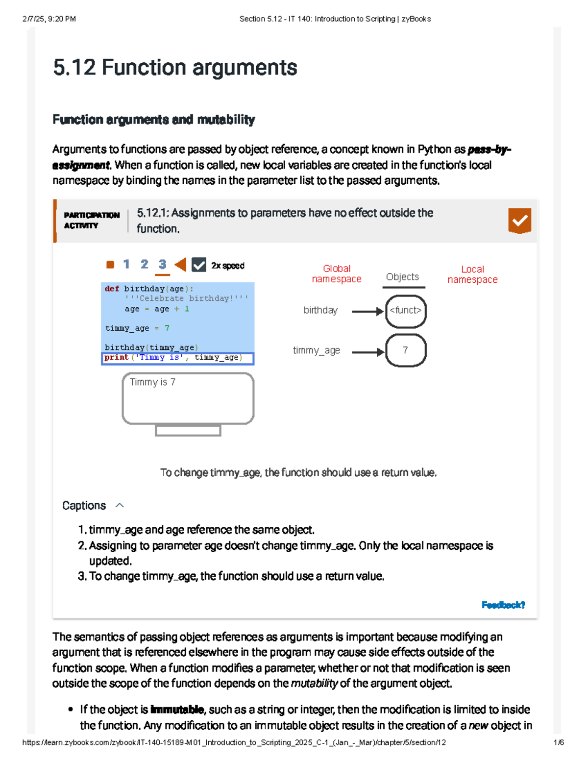 CS101: Function Arguments and Mutability in Python - Practice Assignments - Studocu