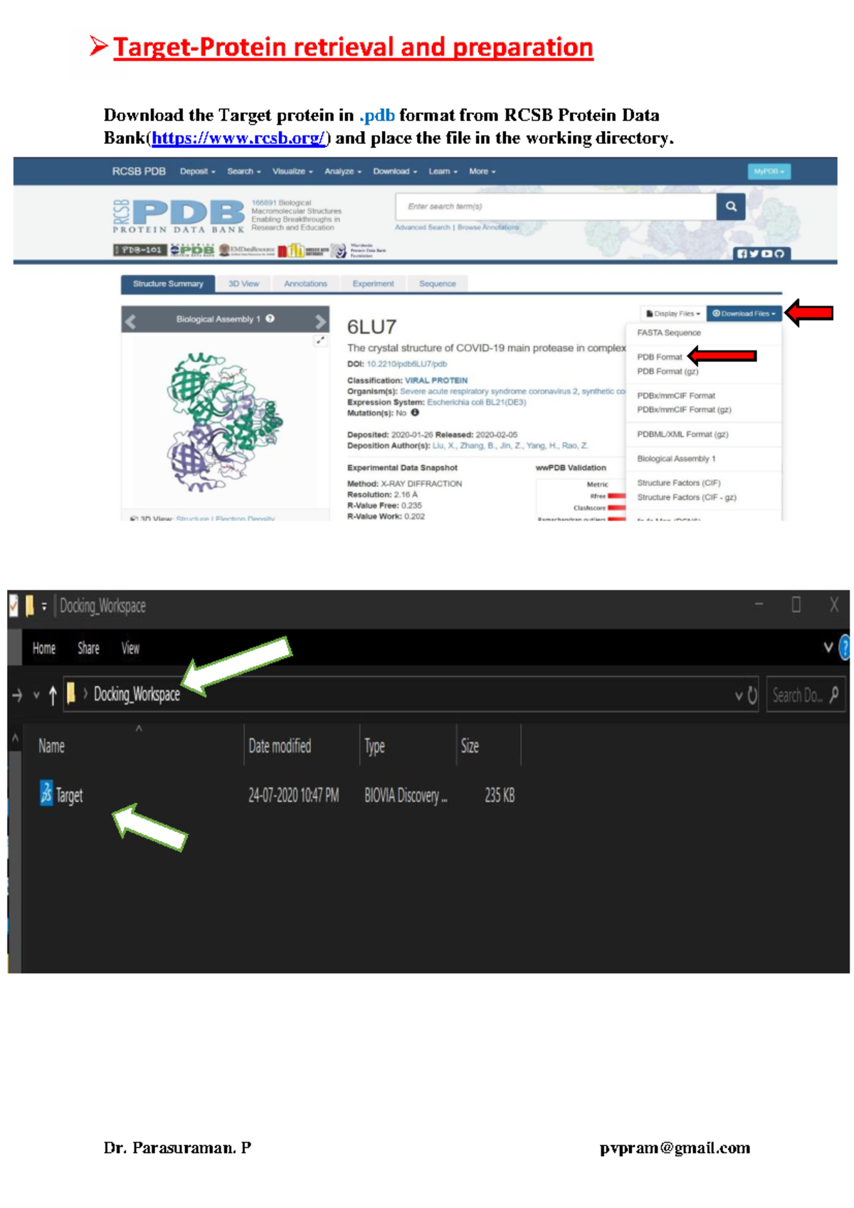 Molecular Docking Protocol (Course Code: MD-101) - Studocu