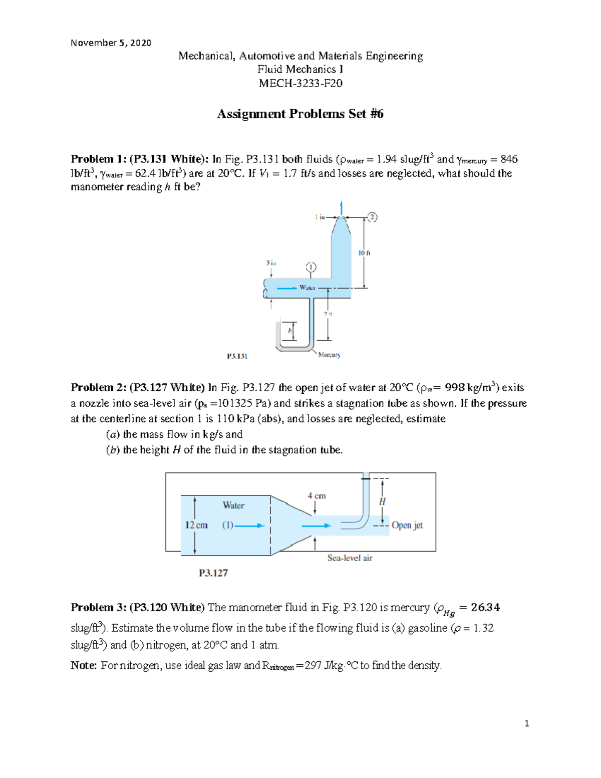 Assignment#6-F20+Solutions - Mechanical, Automotive and Materials ...