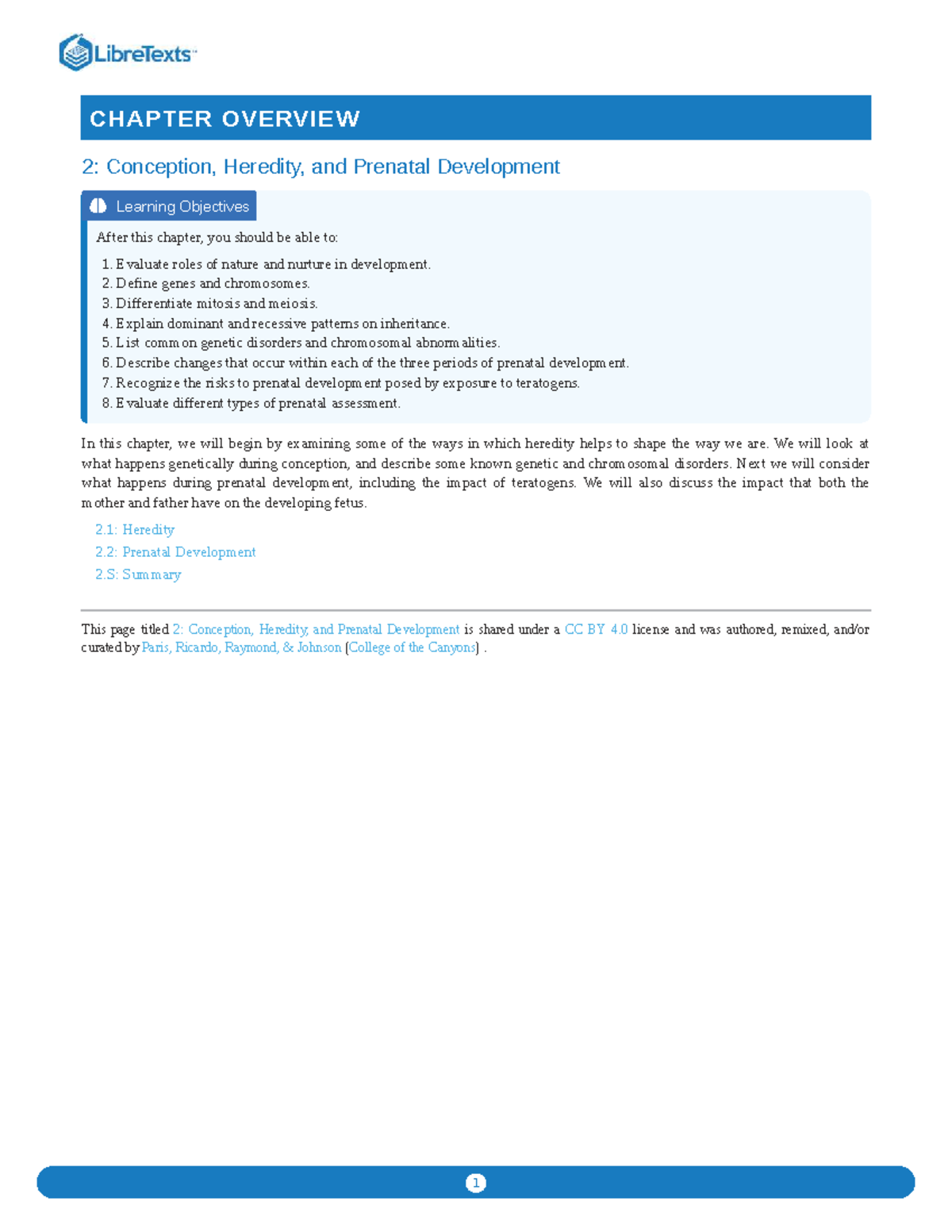 Psyc 200 Lifespan Psychology: Chapter 3 - Conception, Heredity ...