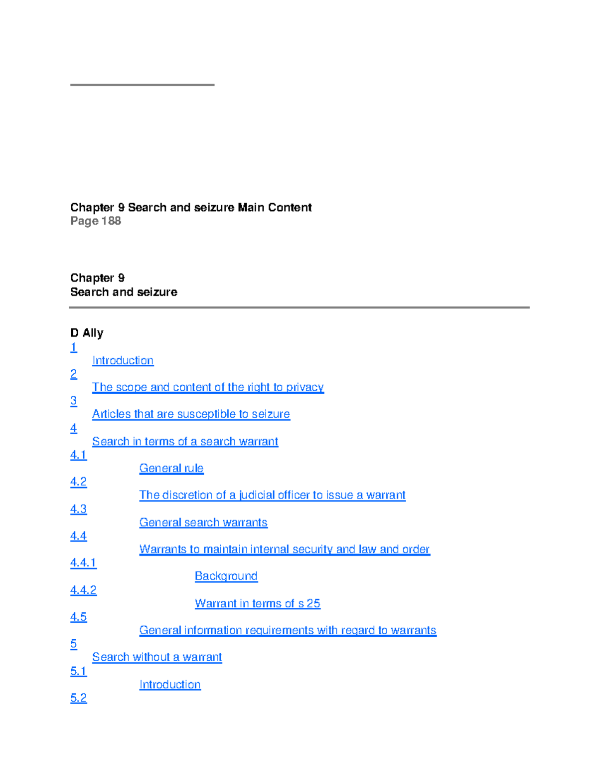 Chapter 9: Search and Seizure in Criminal Procedure (CJS 301) - Studocu