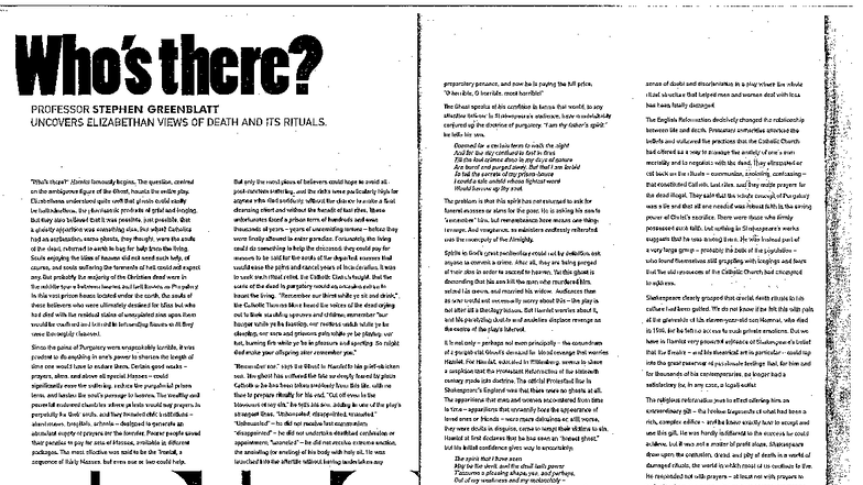 Hamlet and Purgatory: Exploring Doubt and Death Rituals - ENG 101 - Studocu