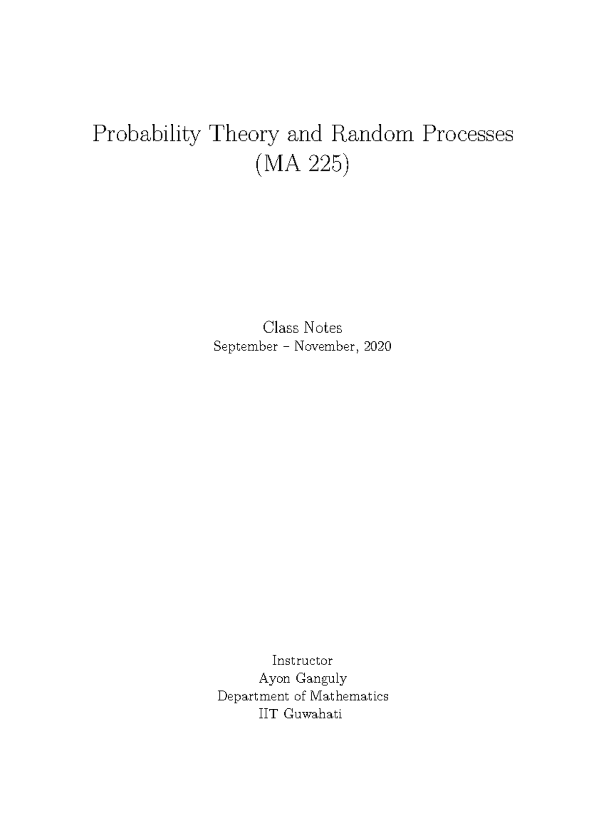 Chapter 2 - Understanding Random Variables: Discrete & Continuous (MA 225) - Studocu