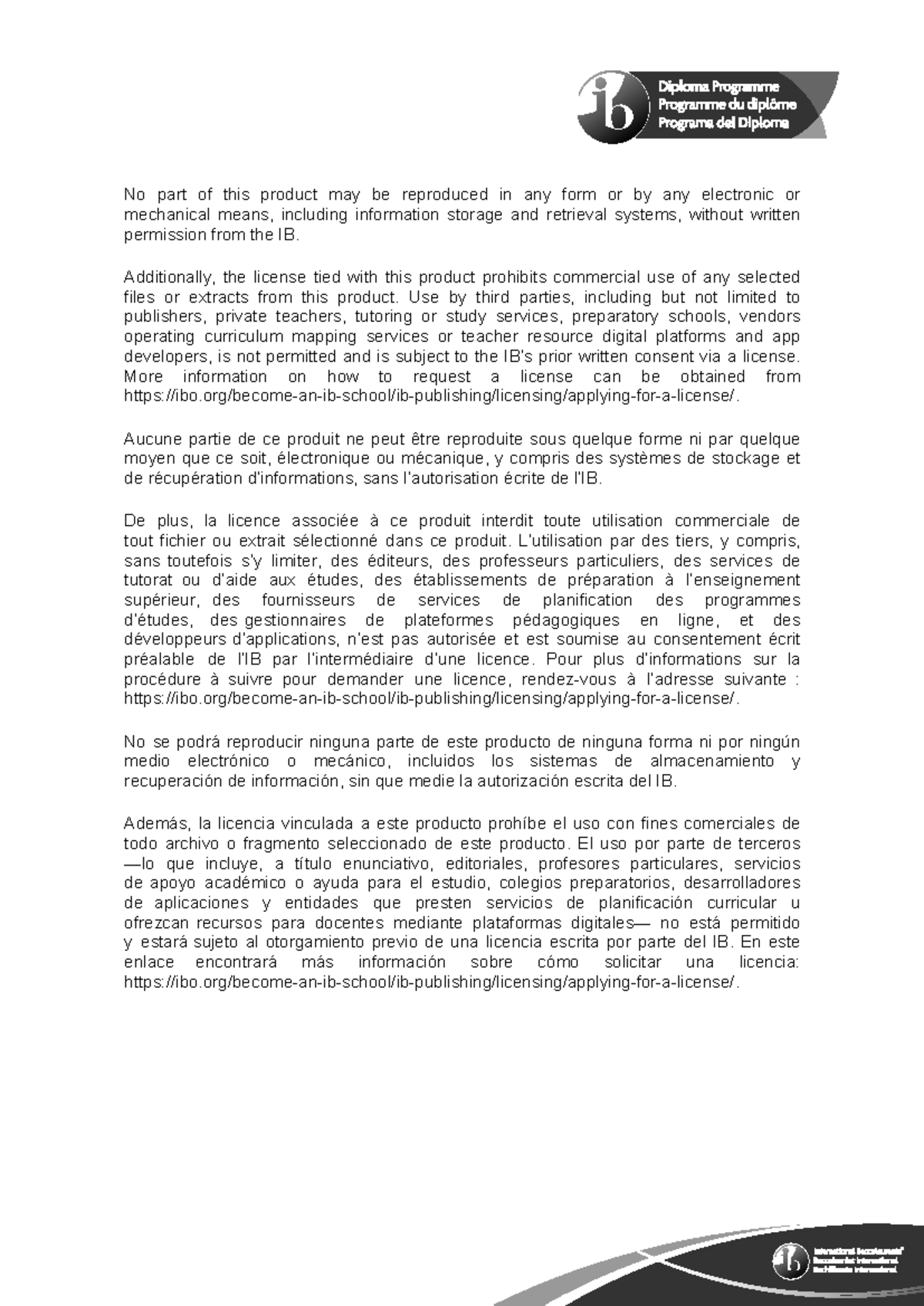 Spanish ab initio SL Paper 2: Reading Comprehension Question Booklet ...