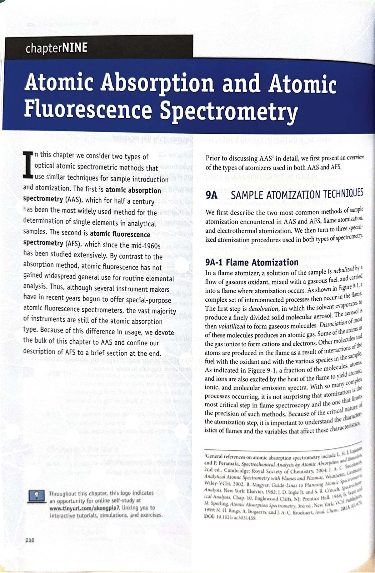 Chapter 9A: Atomic Absorption and Atomic Fluorescence Spectrometry ...