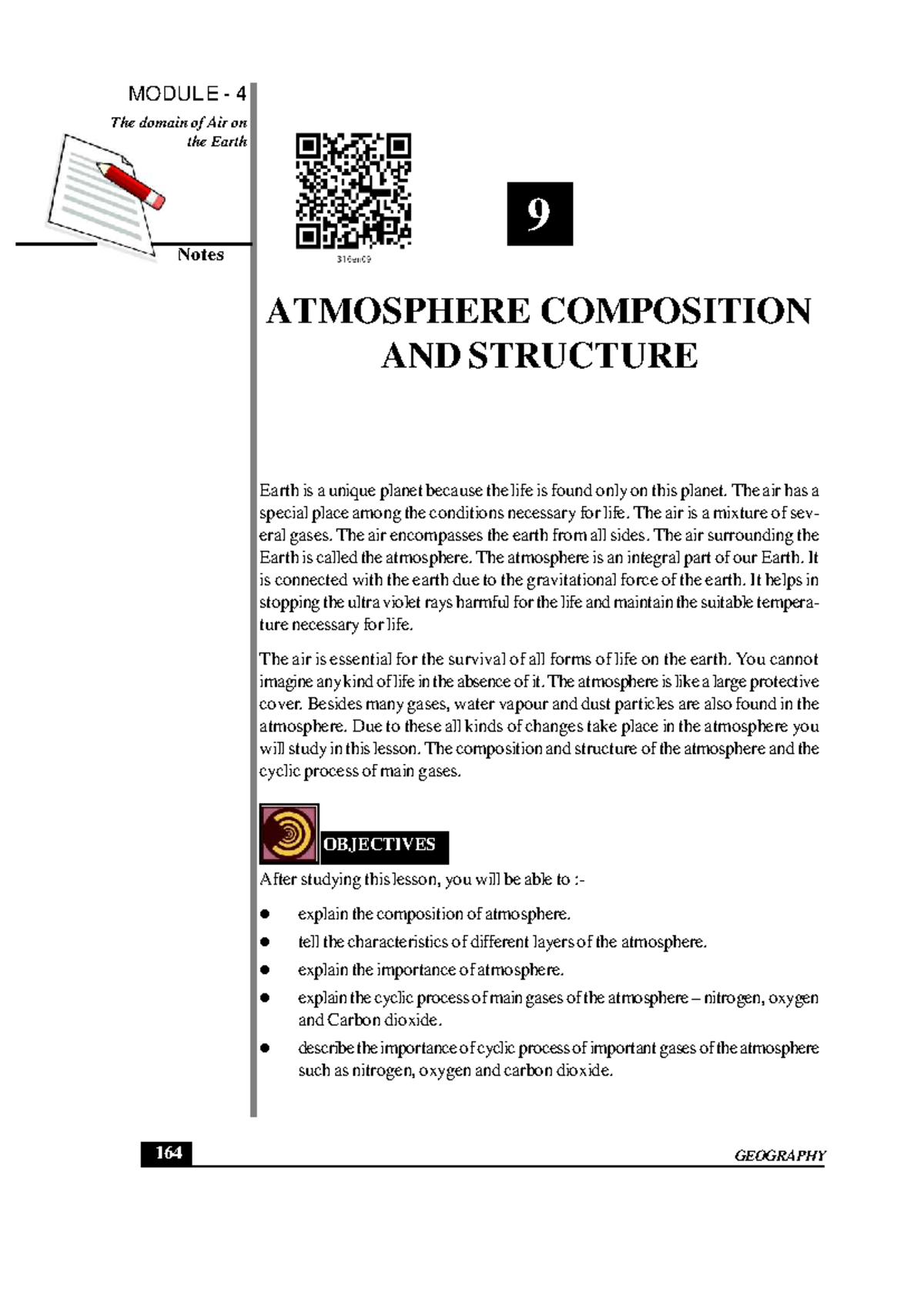 MODULE 4: Atmosphere Composition and Structure - Notes on Atmospheric ...