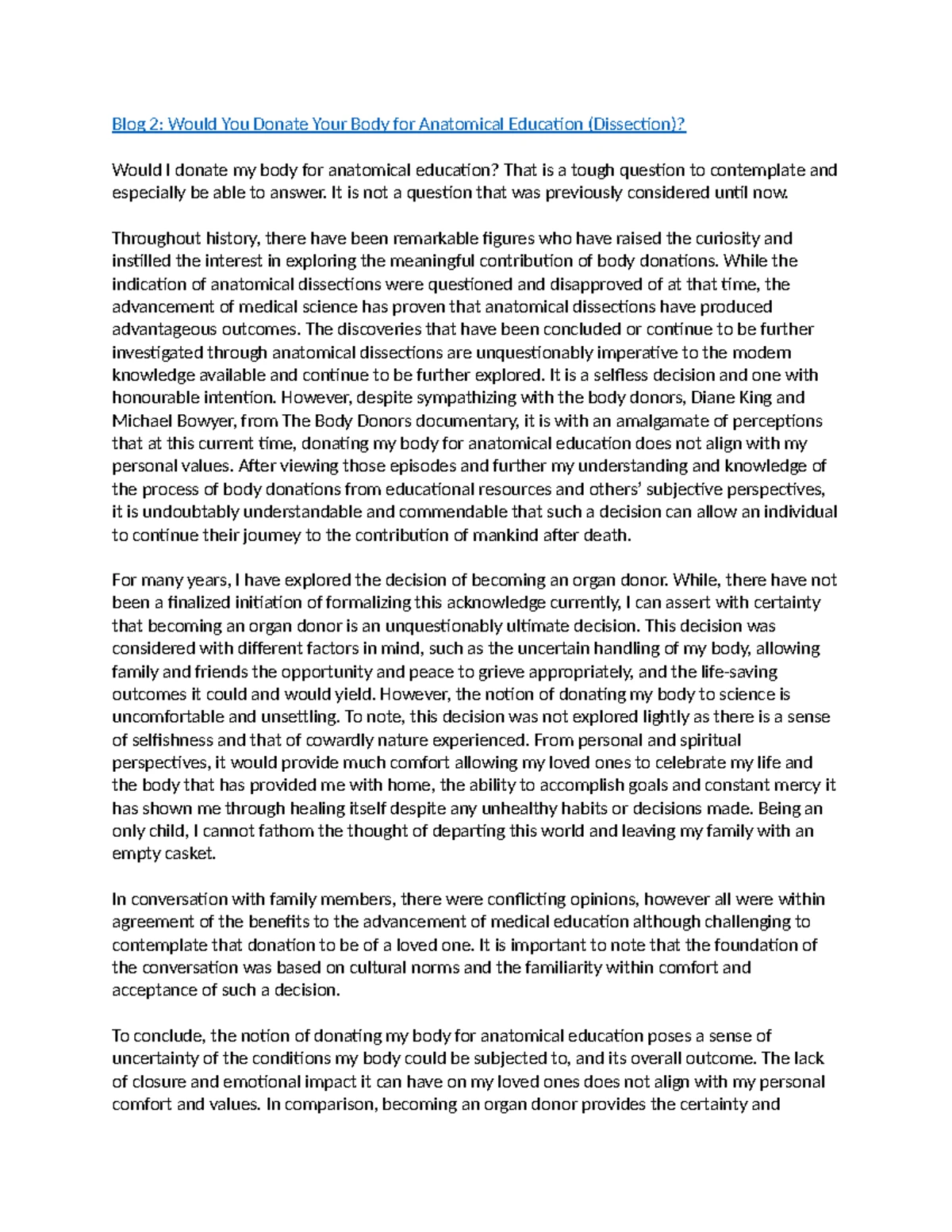 What Could Happen vs What Will Happen: Understanding Worrying - Studocu