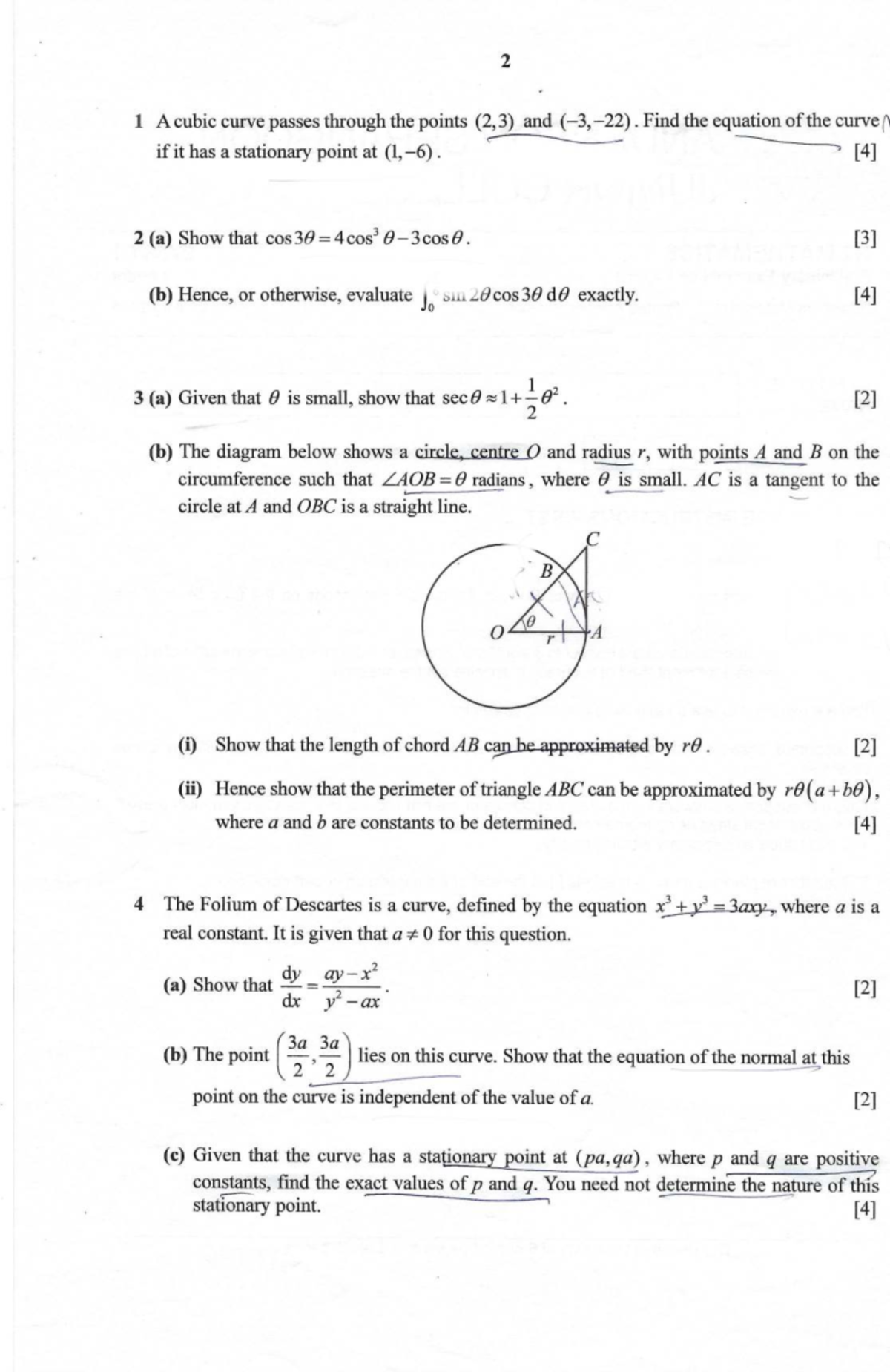 H2 Math ASRJC Prelim 2025 Paper 1 Solutions and Explanations - Studocu