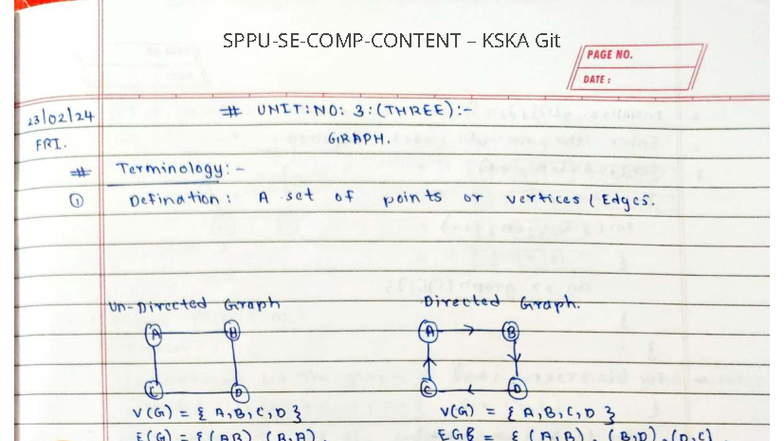 DSA Class Notes - Unit 3 - SPPU 2019 Syllabus S.E Computer Engineering ...