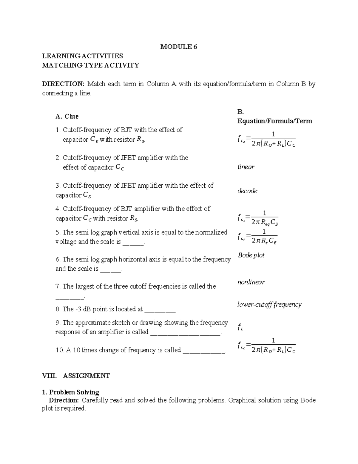 Module 6 to be printed - Electronics Device and Circuits - MODULE 6 ...