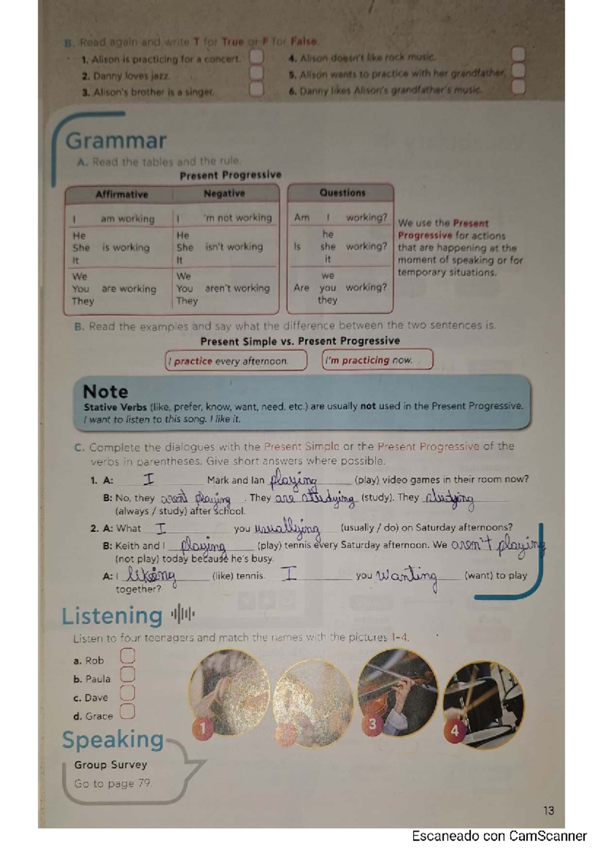 Inglés: Present Simple vs. Present Progressive - Study Notes - Studocu