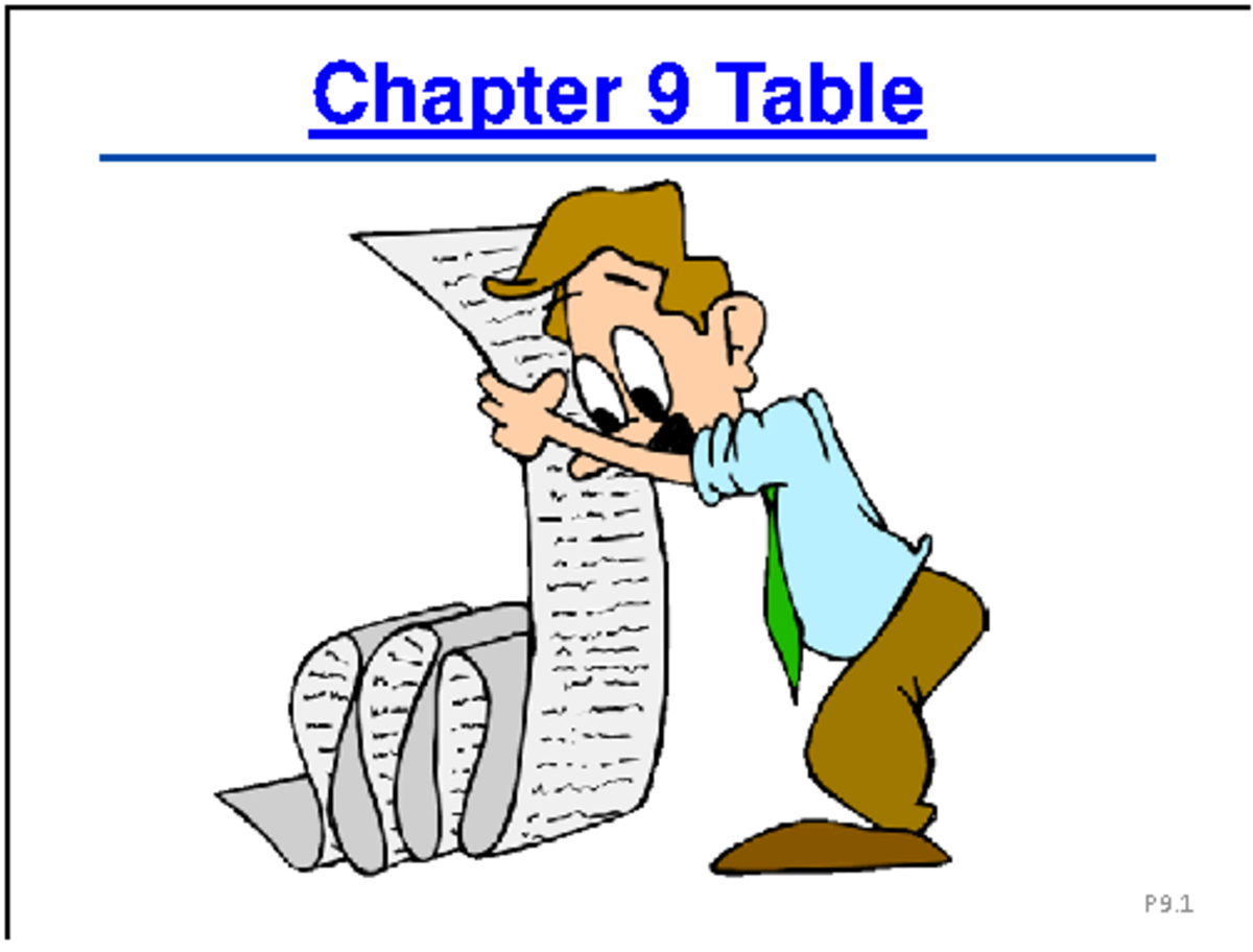 Chapter 9 Tables - Extra Material for Data Handling Techniques - Studocu