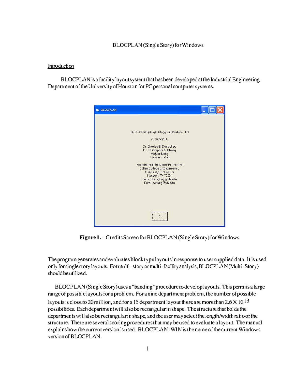 BLOCPLAN (Single Story) for Windows: Comprehensive User Guide - Studocu