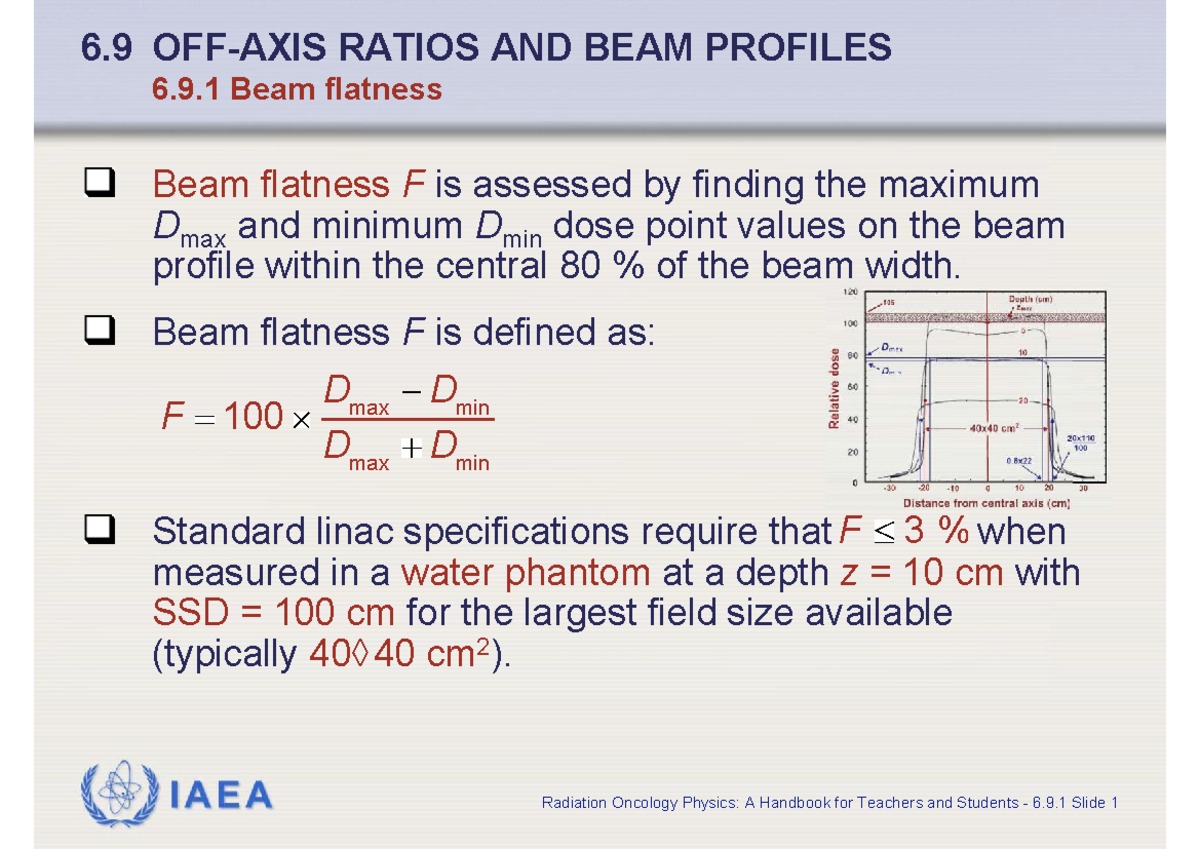 Radiation Therapy 7: Ratios, Beam Profiles & Isodose Distributions ...