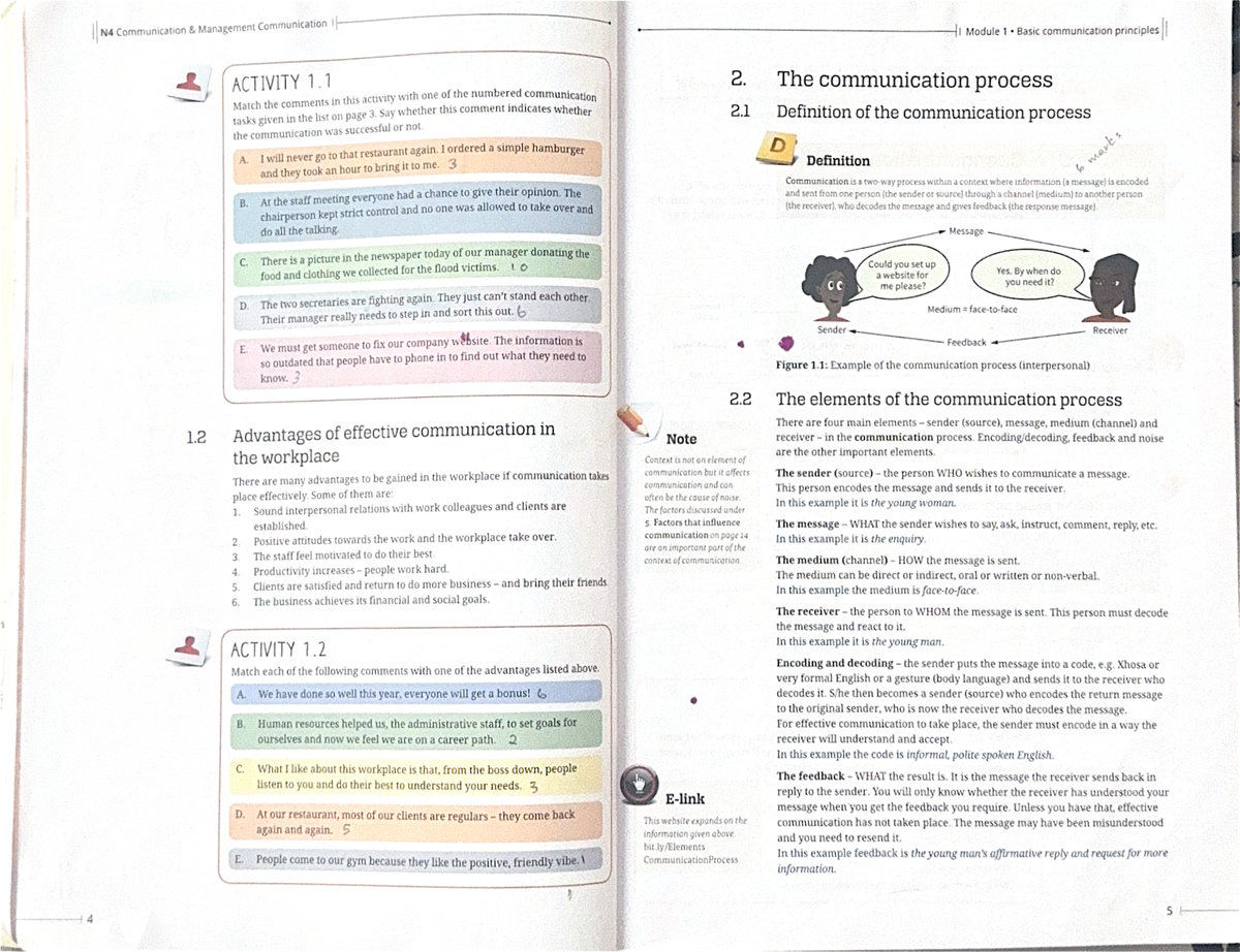N4 Communication Management Module 1: Activity 1 on Communication ...