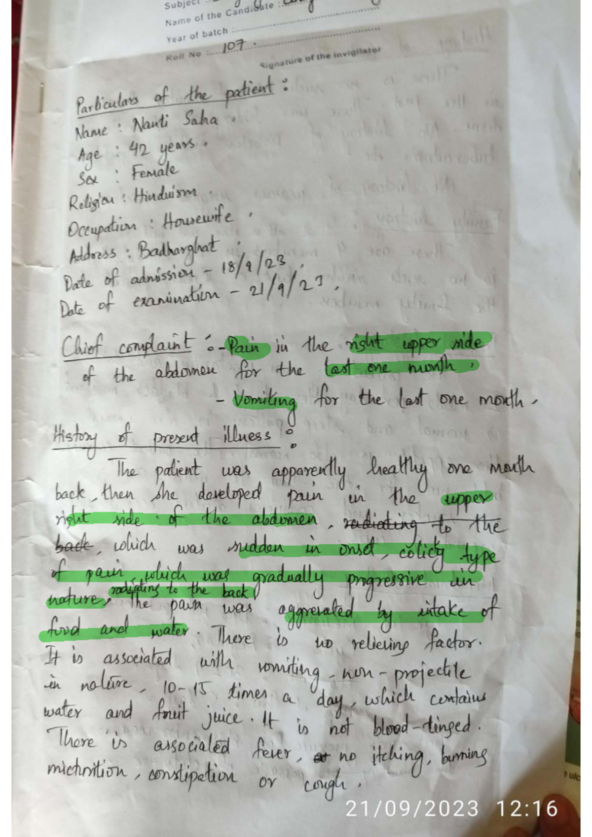 Acute Cholecystitis Study Notes for Medical Course - Studocu