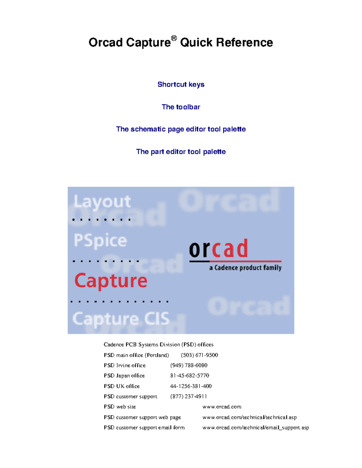 Capqrc - Orcad Capture Quick Reference Guide - Studocu
