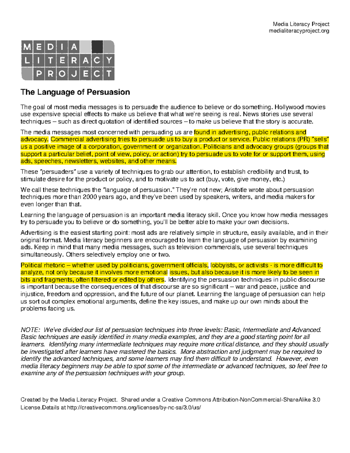 Persuasion Techniques in Media: A Complete Guide by Media Literacy ...