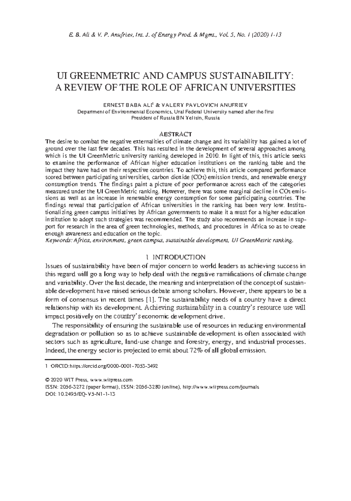 UI GreenMetric Rankings: Enhancing Campus Sustainability in Africa ...