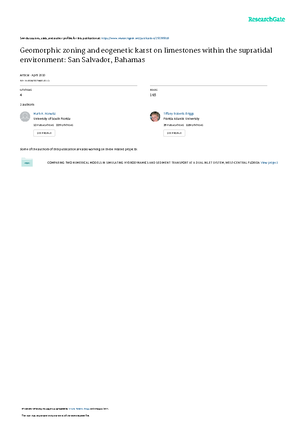Tutorial 4 - Lecture 9-10 Review - MS211 Marine Geology and ...