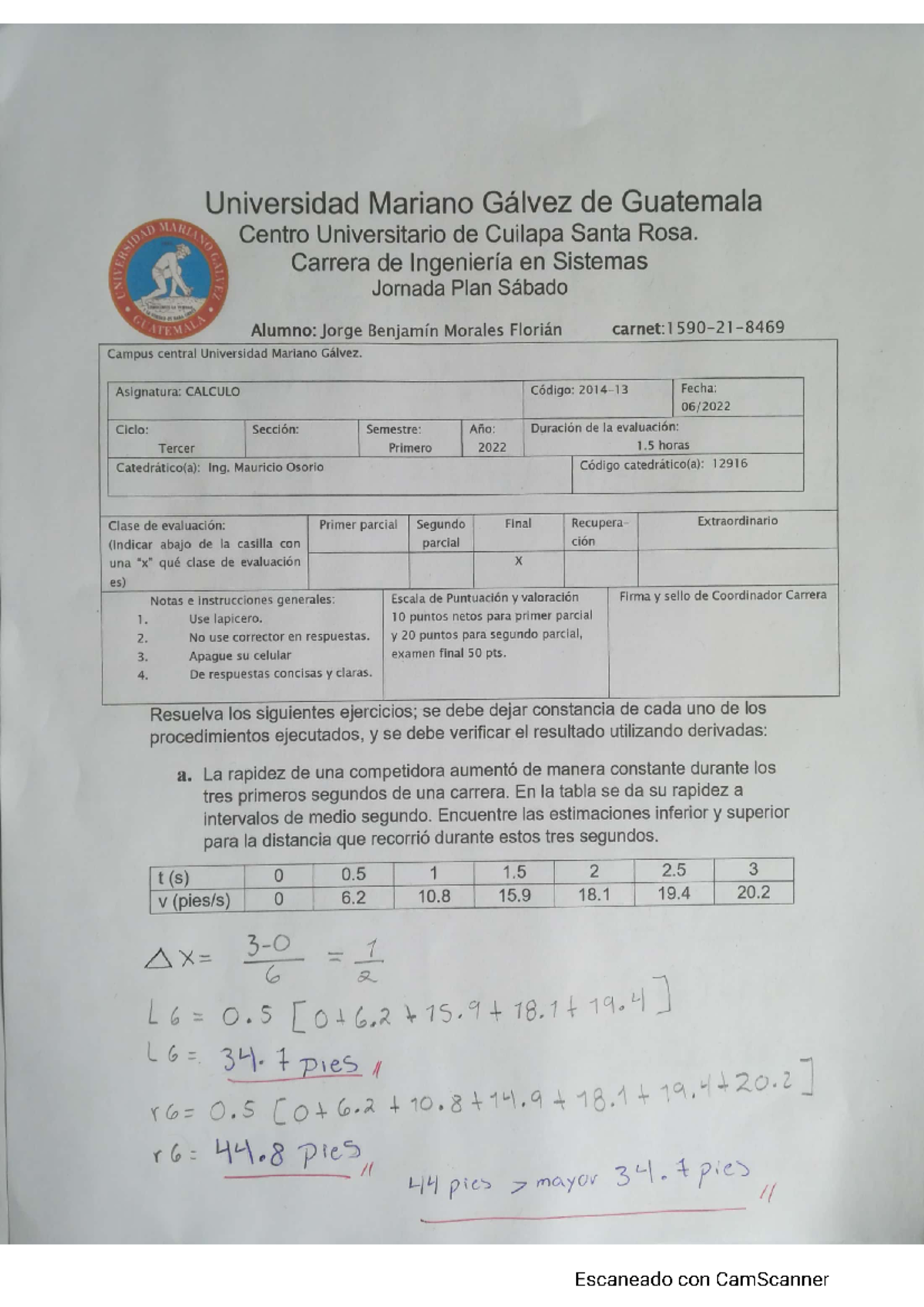 Examen Final Calculo - Calculo 2 - Studocu