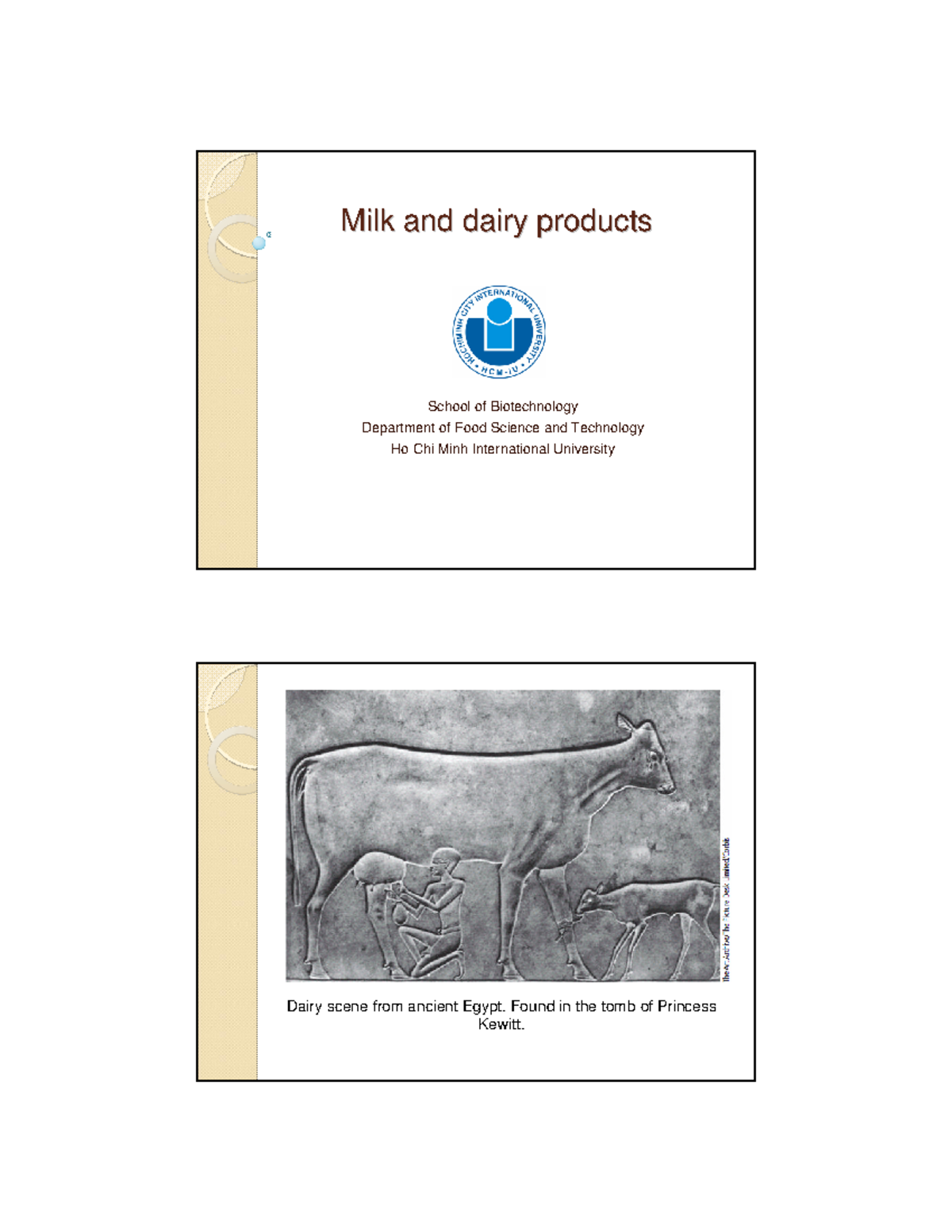 Lecture 9: Comprehensive Study of Milk and Dairy Products - Studocu