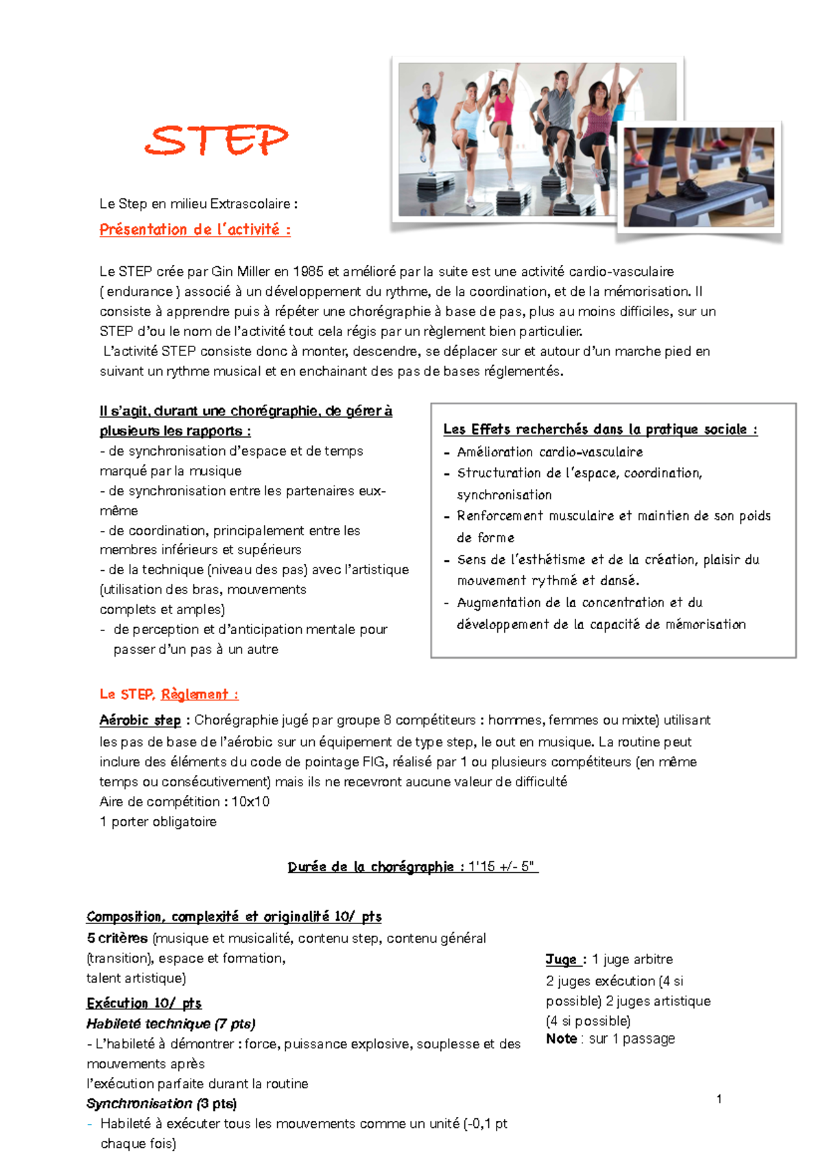 Guide Pratique du STEP: Techniques et Enjeux pour CMPS3 - Studocu