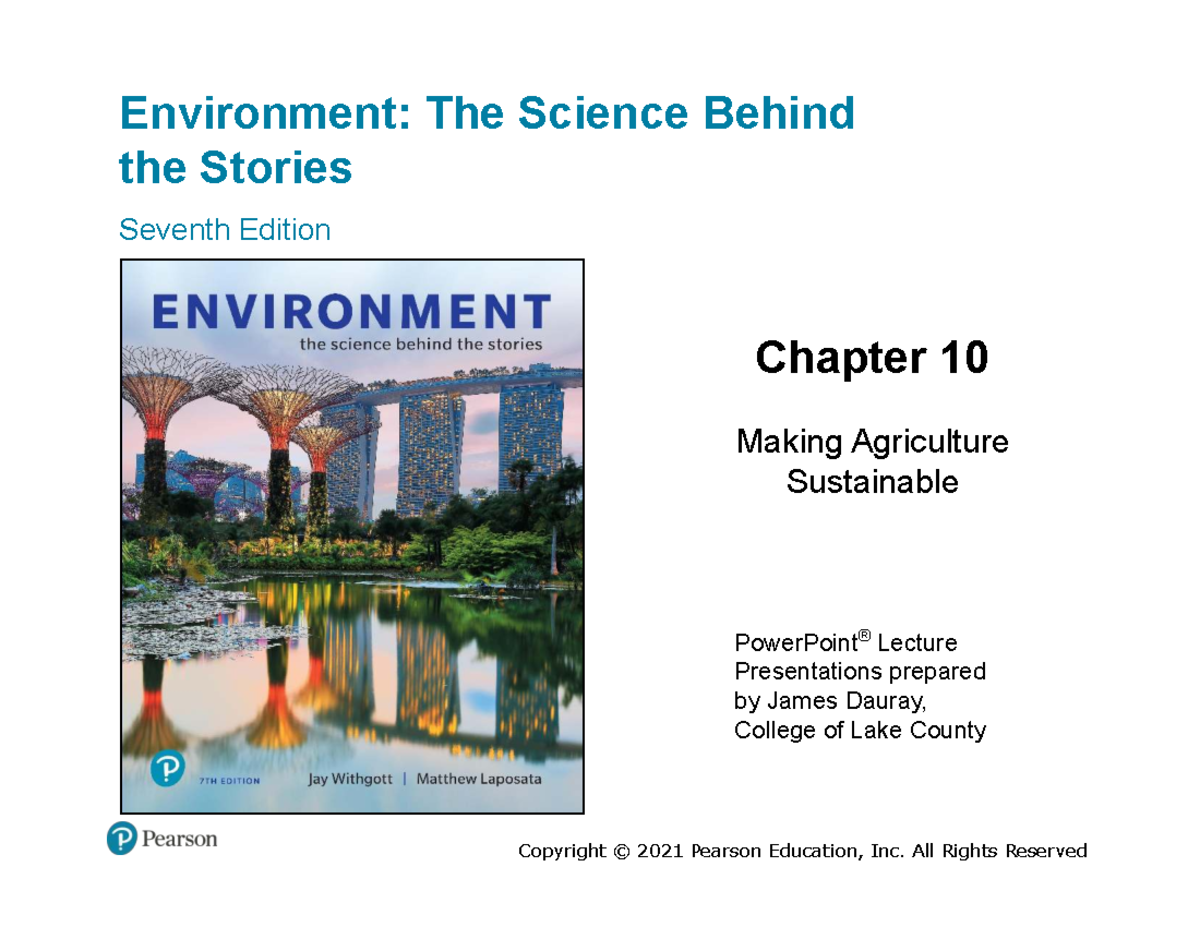 Ch 10 Making Agriculture Sustainable - APES Lecture Slides ...