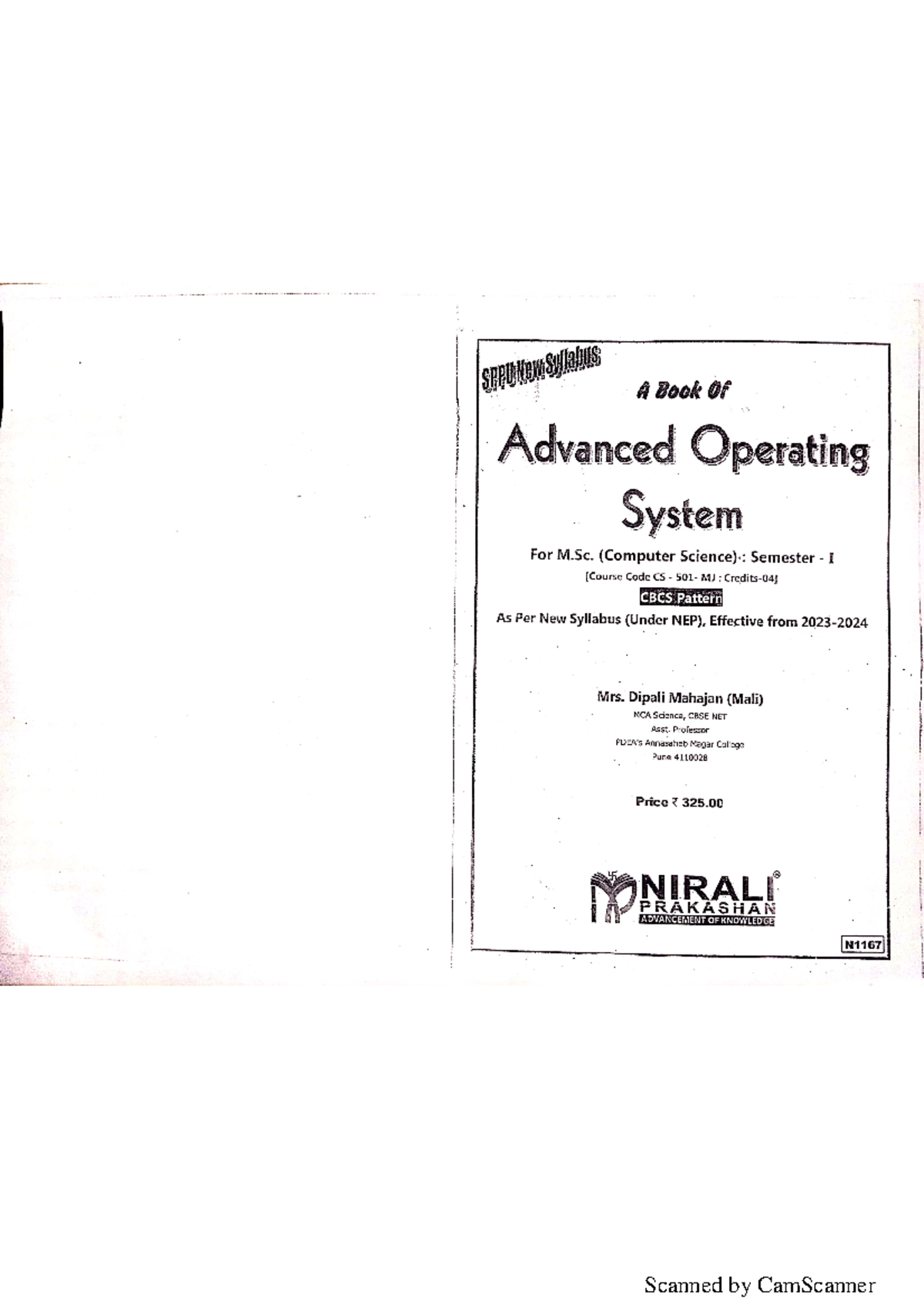 AOS CS Sem. I Textbook: Advanced Operating System Concepts Explained ...