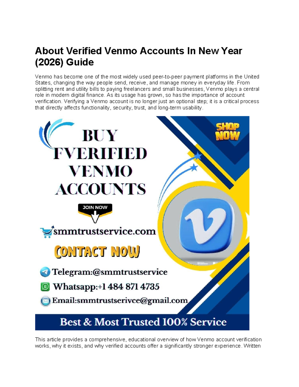 A Complete Guide to Verified Venmo Accounts for Secure Payments - Studocu