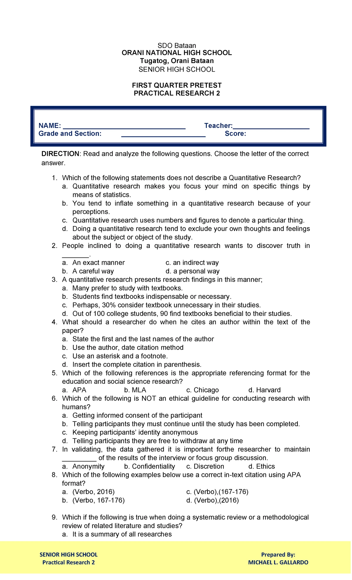 Module 5-Write a Research Title - Practical Research 2 Quarter 1 ...