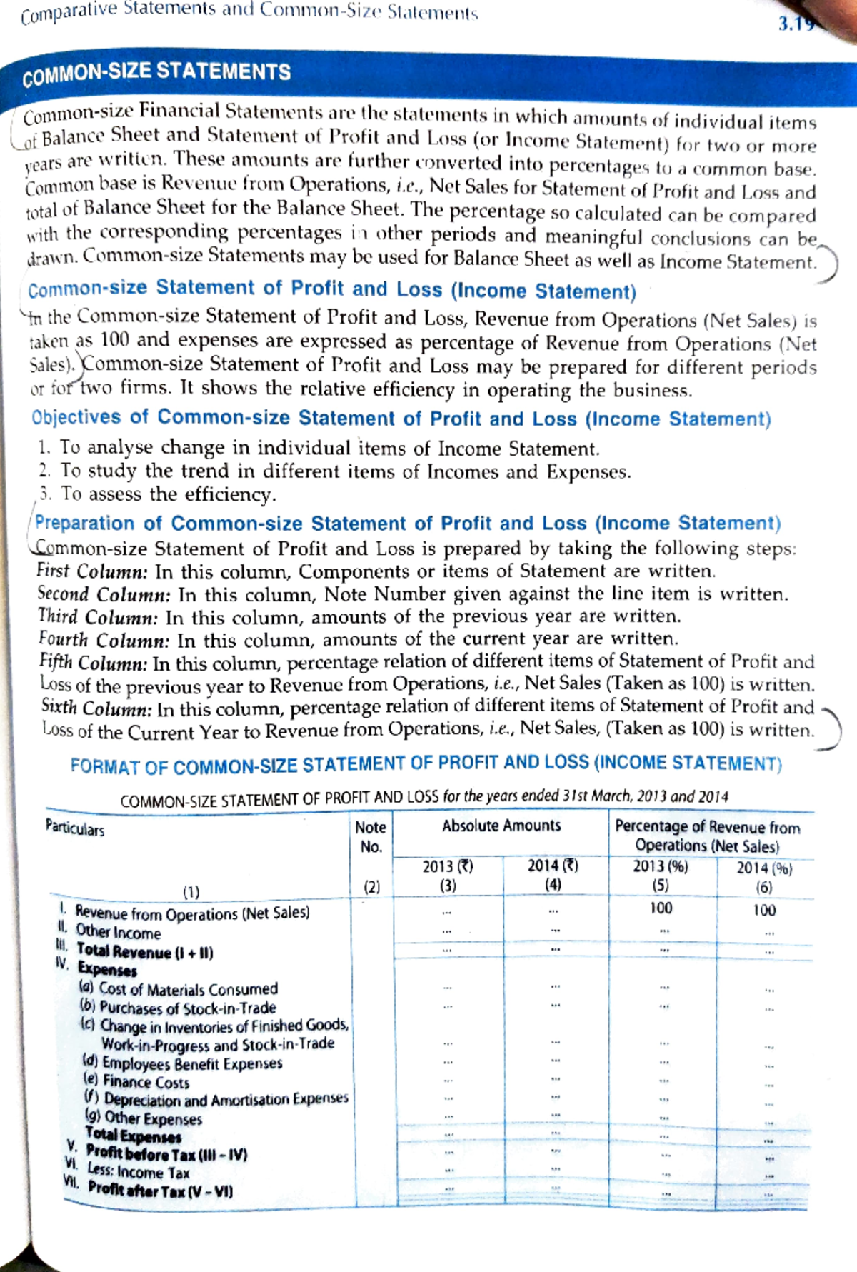 Unit 4 - Common-Size Financial Statements Analysis - Studocu