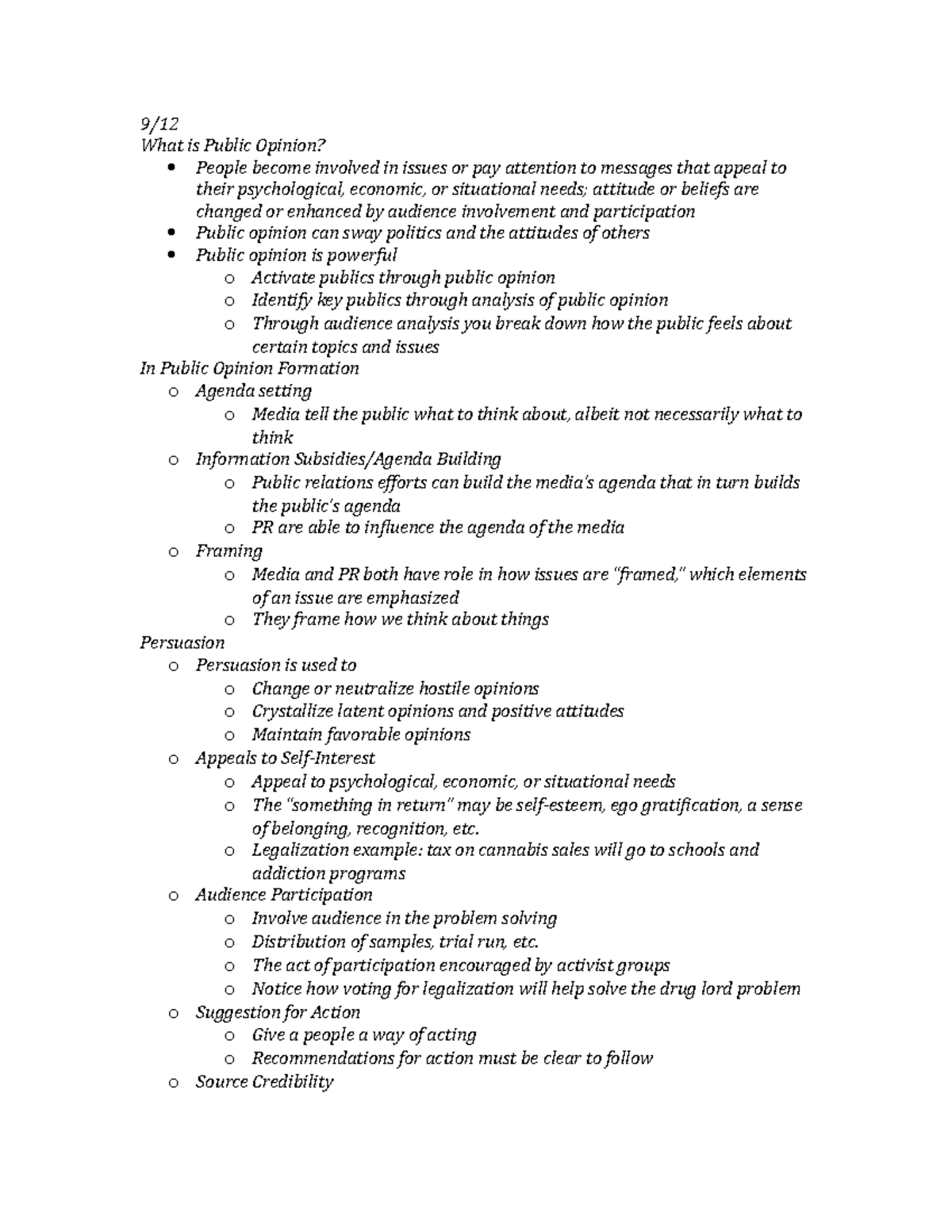 MEJO 137 9-12 - Adam Saffer/Dan Kim - What is Public Opinion? People ...
