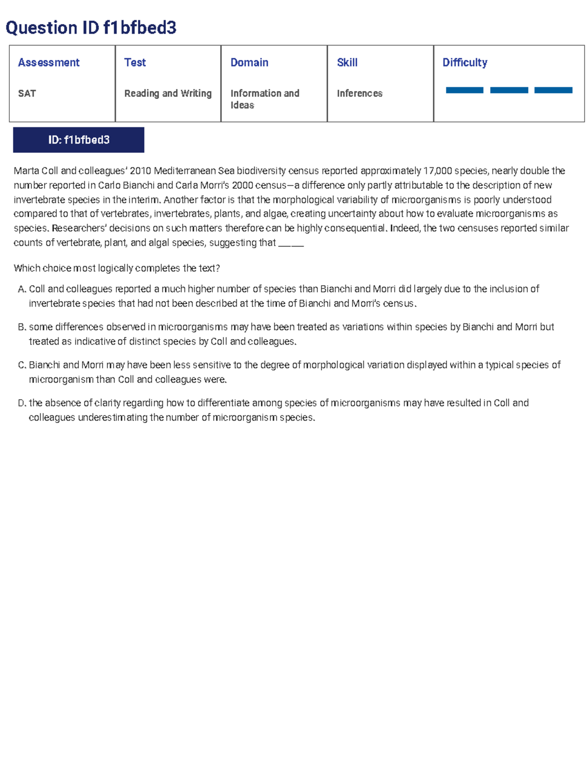 SAT English Practice: Reading and Writing Assessment Test - Studocu