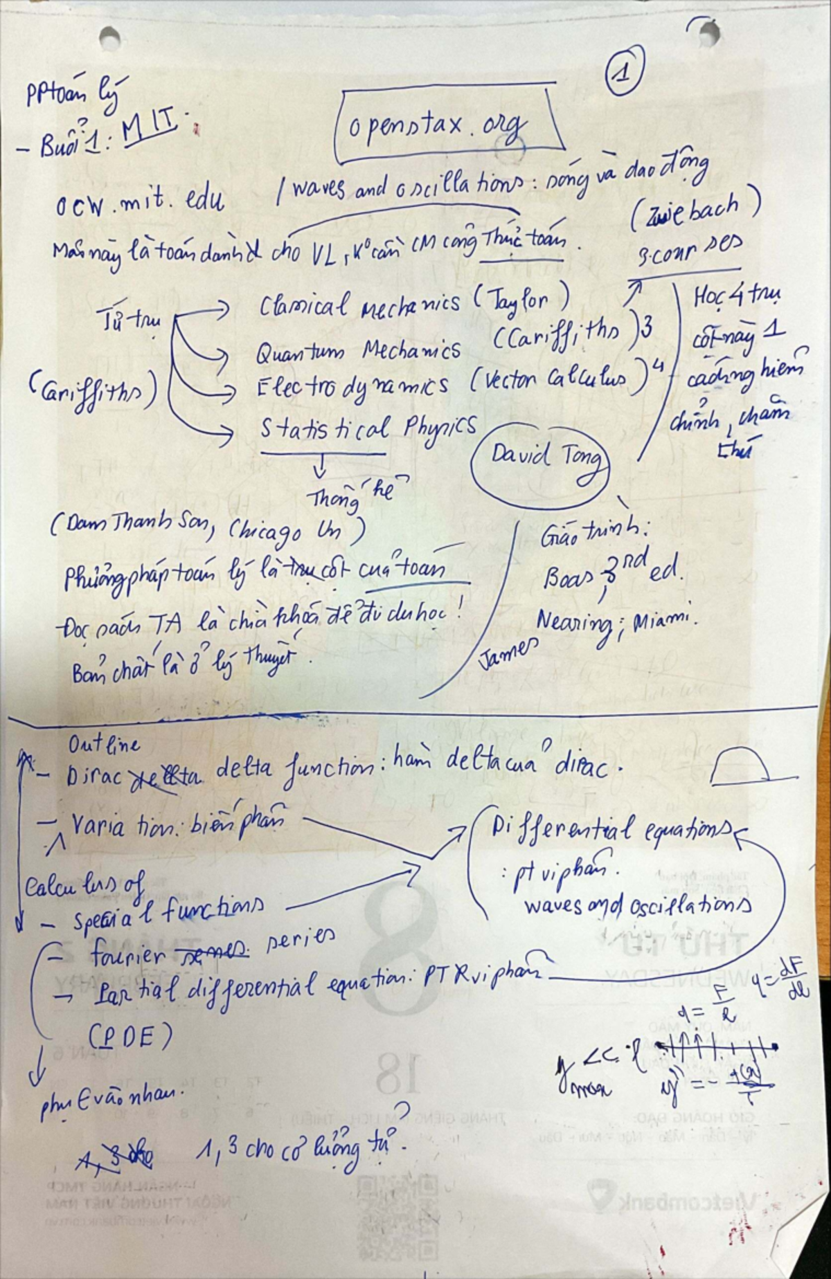 Waves and Oscillations: Lecture Notes for MATH 3 Mechanics - Studocu