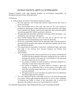 [Solved] Universal Declaration of Human Rights and Human Rights - Human ...